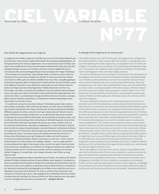 A redesign of the magazine for its twenty years – Ciel variable Magazine
