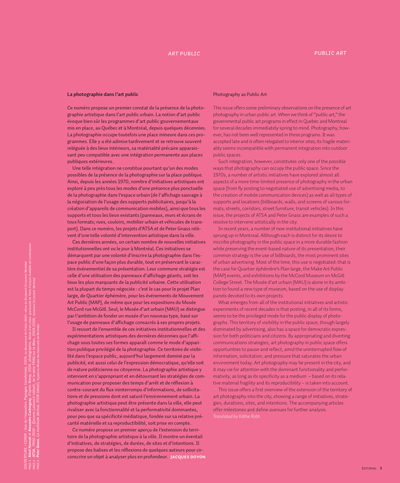 Photography as Public Art – Ciel variable Magazine