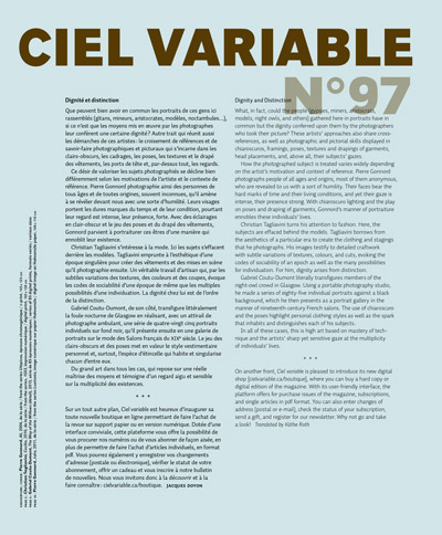 Ciel variable 97 - PORTRAIT GALLERY - Ciel variable Magazine